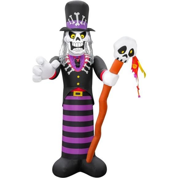 Holiday | Halloween Inflatables Large 9 Ft Towering Witch Doctor | Poshmark